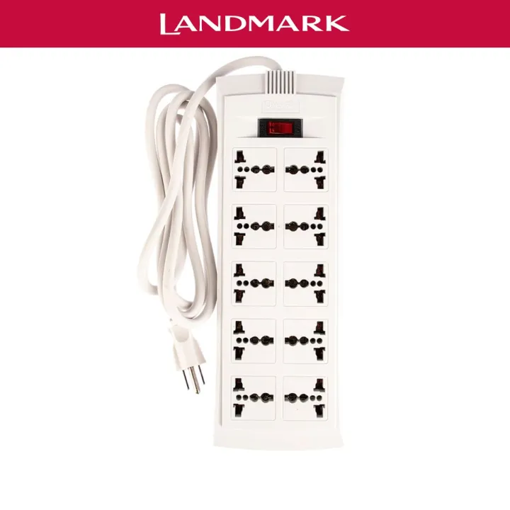 Omni Universal Outlet Extension Cord with Switch - 10-Gang | Lazada PH