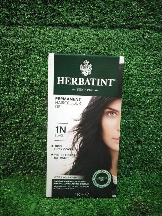 HERBATINT SINCE 1970 PERMANENT HAIRCOLOUR GEL 1N BLACK 150ML | Lazada.co.th