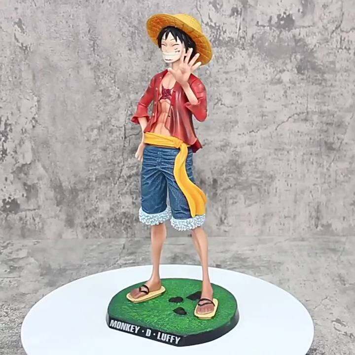 Huge 42cm PT Monkey D Luffy 14 Figure Classic Pose Laughing Straw Hat ...