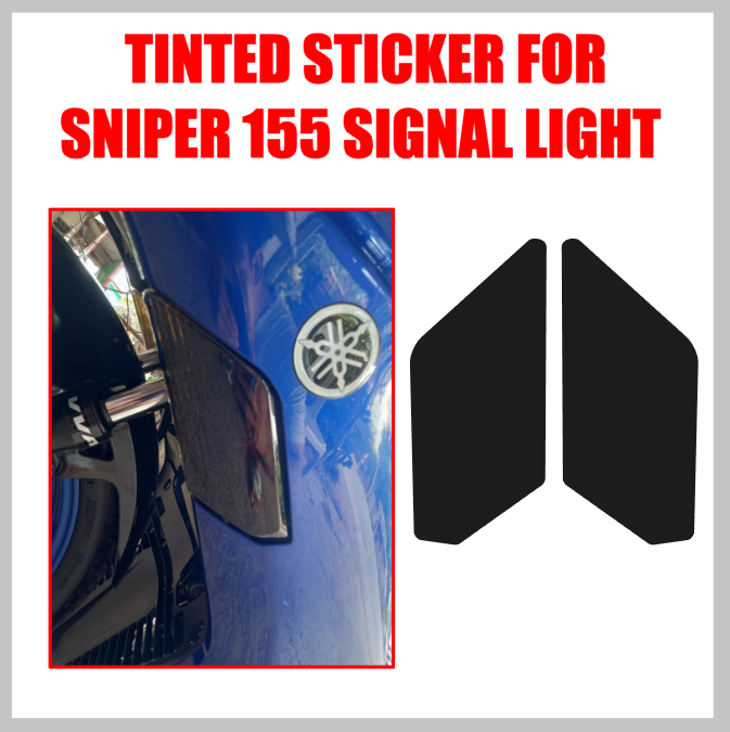 Sniper 155 Yamaha Tinted Sticker for front panel Signal Lights | Lazada PH