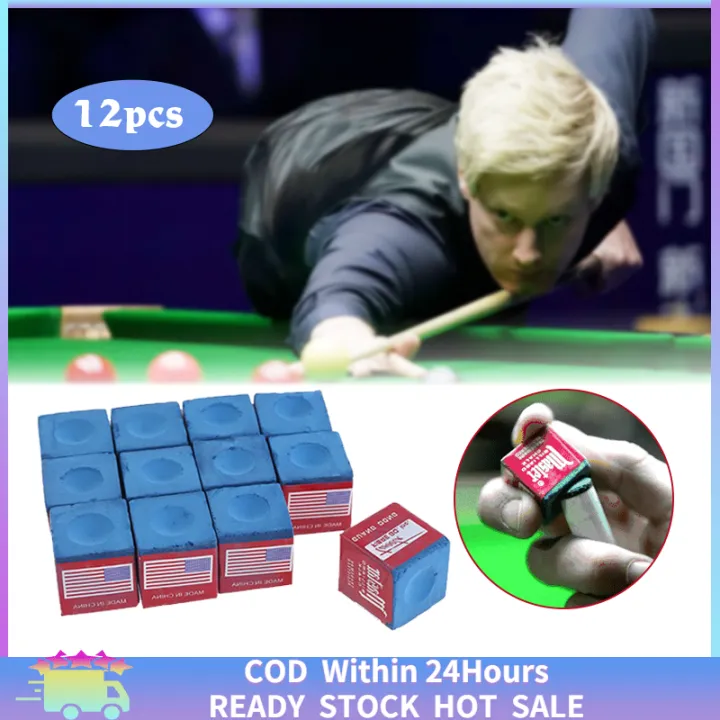 [Fast Delivery] 12Pcs/Box Billiard Chalk Original Pool Cue Chalk ...