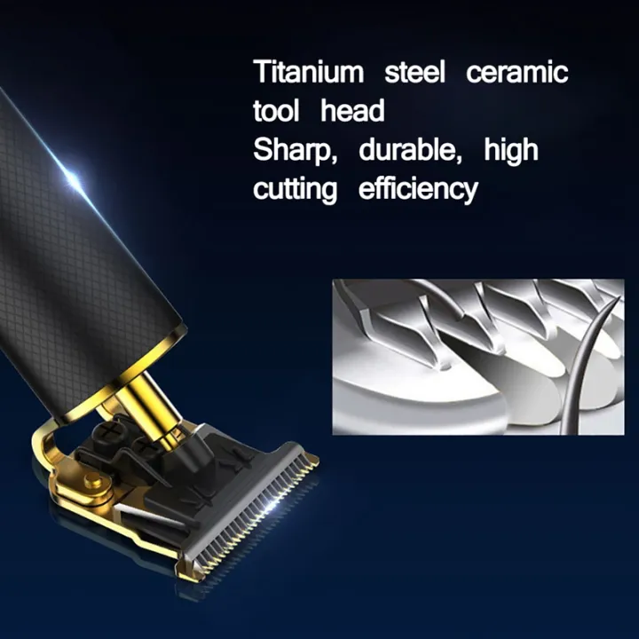 Ginni HUANYU1 T-Shaped Hair Clipper Blade With Stand T9 Blade Trimmer ...