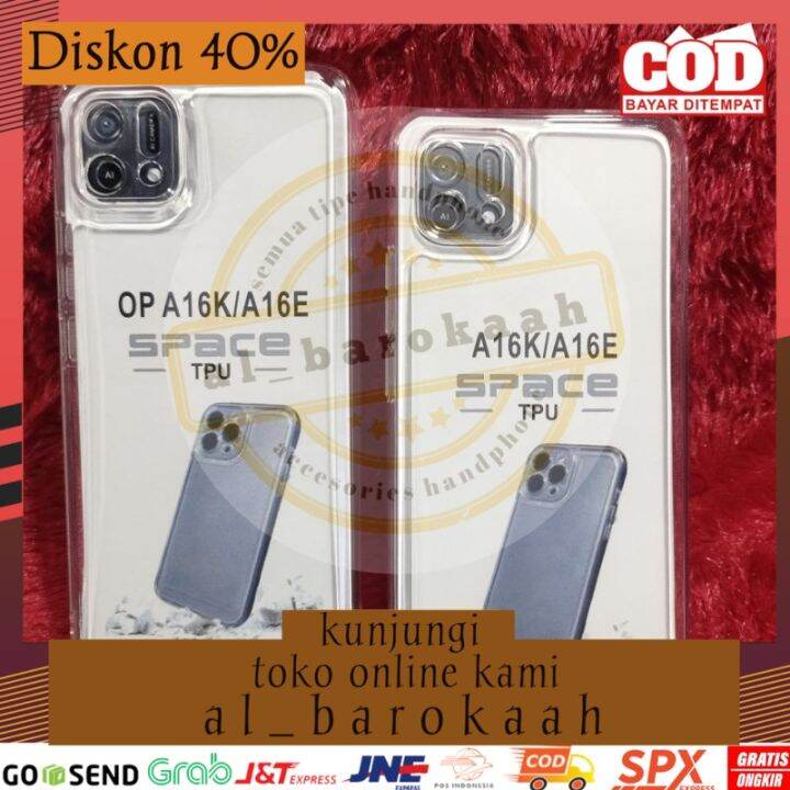 Softcase Oppo A16K A16E / ALL TIPE Silikon Casing Selicon Case Bening Transparan Terasfaran ...
