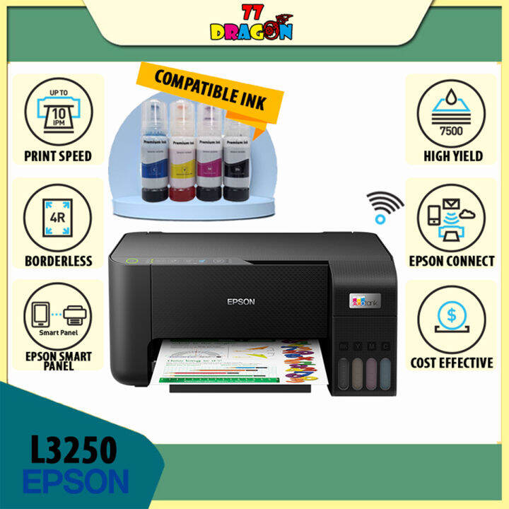 Epson EcoTank L3250 All-in-One Wireless Ink Tank Printer (Print, Scan ...