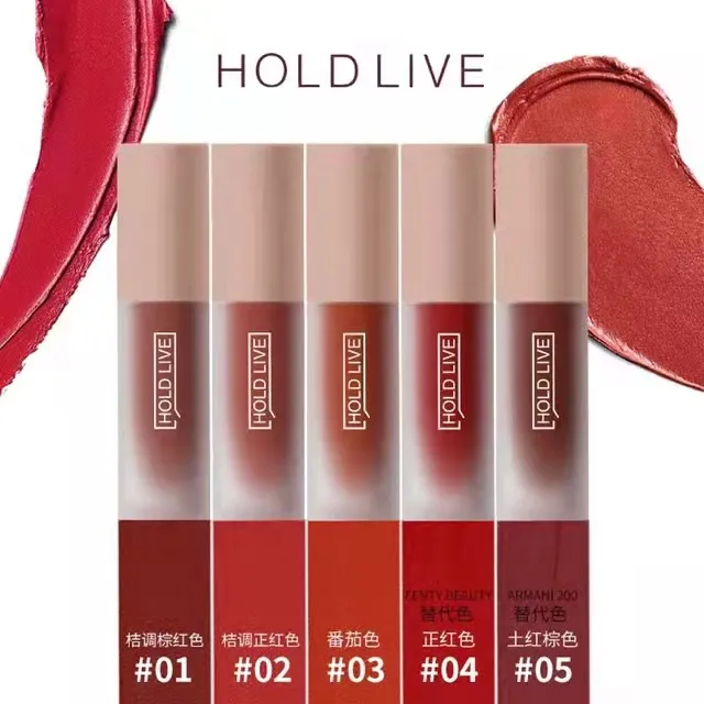 HOLD LIVE（5in1) Lightweight Foggy Lip Glaze Set Matte Lip Gloss Set ...