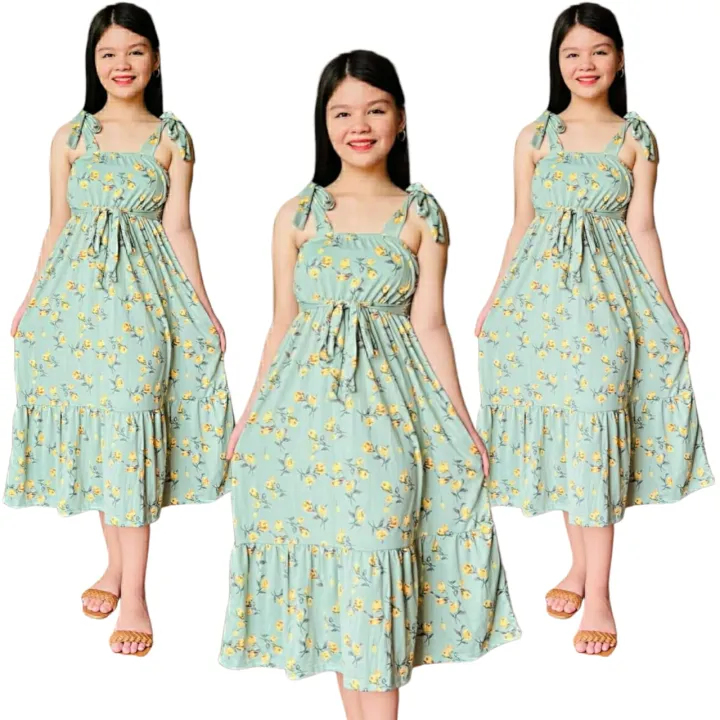 8-12 years old Kid's Ribbon Tie Floral Maxi Dress for kids | Lazada PH 8-12 years old Kid's Ribbon Tie Floral Maxi Dress for kids | Lazada PH