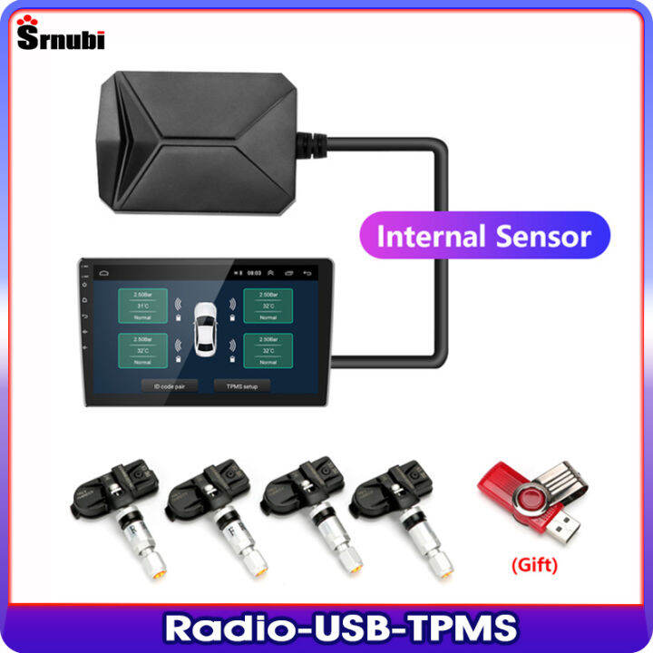 USB Android TPMS Tire Pressure Monitoring System 5V Internal External For Android Navigation Car ...