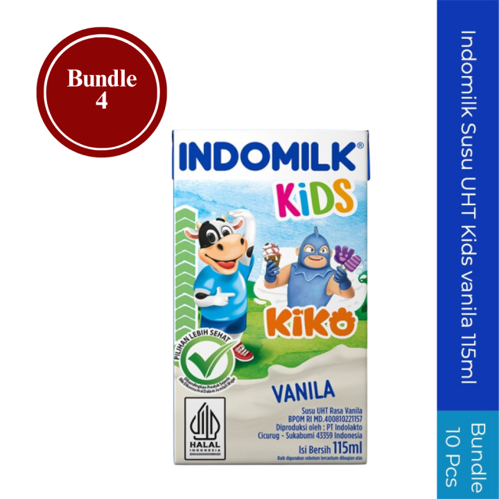 Indomilk Susu Cair Uht Kids Vanila 115Ml 4 pcs | Lazada Indonesia