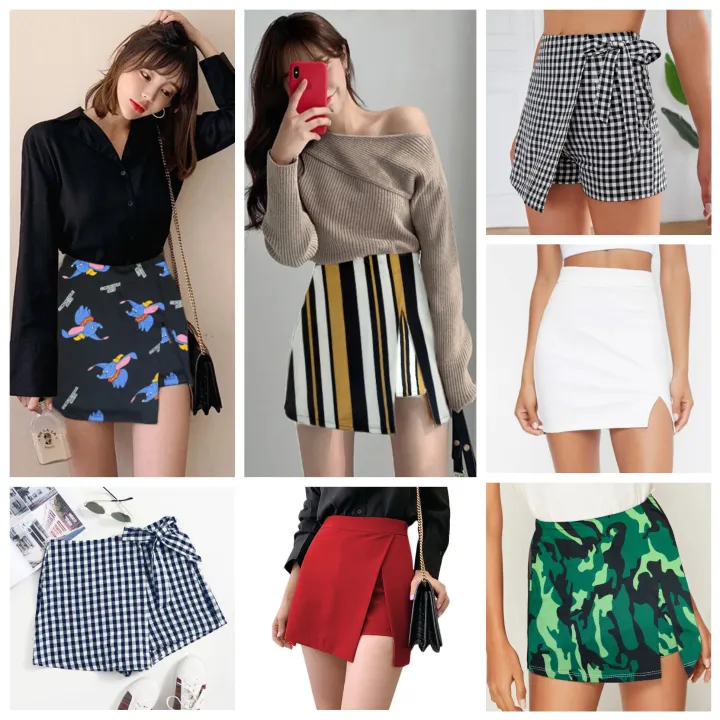 Trendy Basic Ouffit For Womens Skirt And Skort- Palda Short High ...