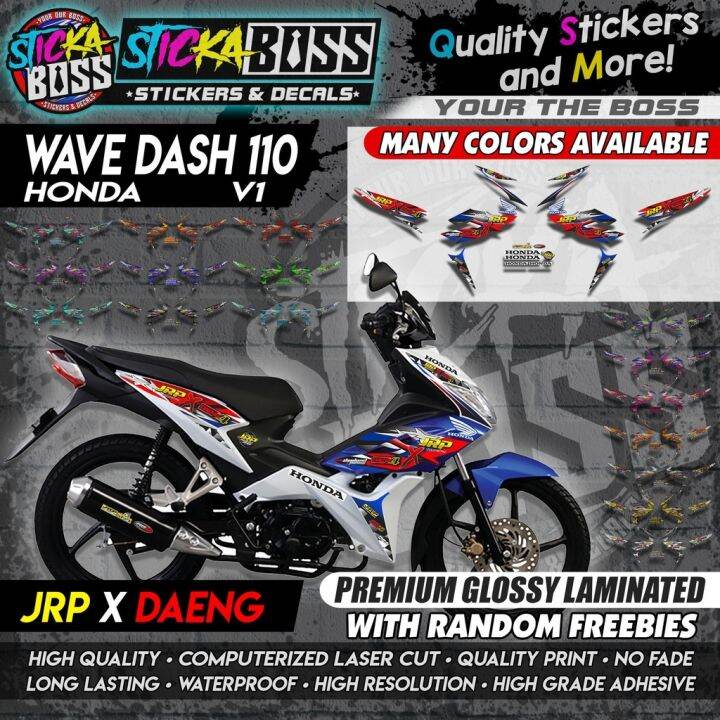 Honda Wave Dash 110r v1【 JRP X DAENG DECALS 】 (Rusi Swish Mono) | Lazada PH