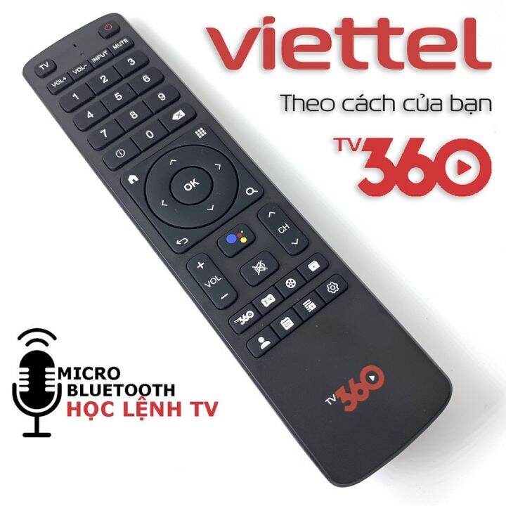 Điều khiển(Remote)TV Box 4K của Viettel-điều khiển bằng giọng nói-dùng ...