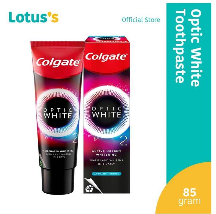 Colgate Optic White O2 Whitening Toothpaste 85g | Lazada