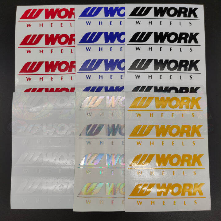 Work Wheel Mags Decal Sticker Waterproof Set of 4 pcs | Lazada PH