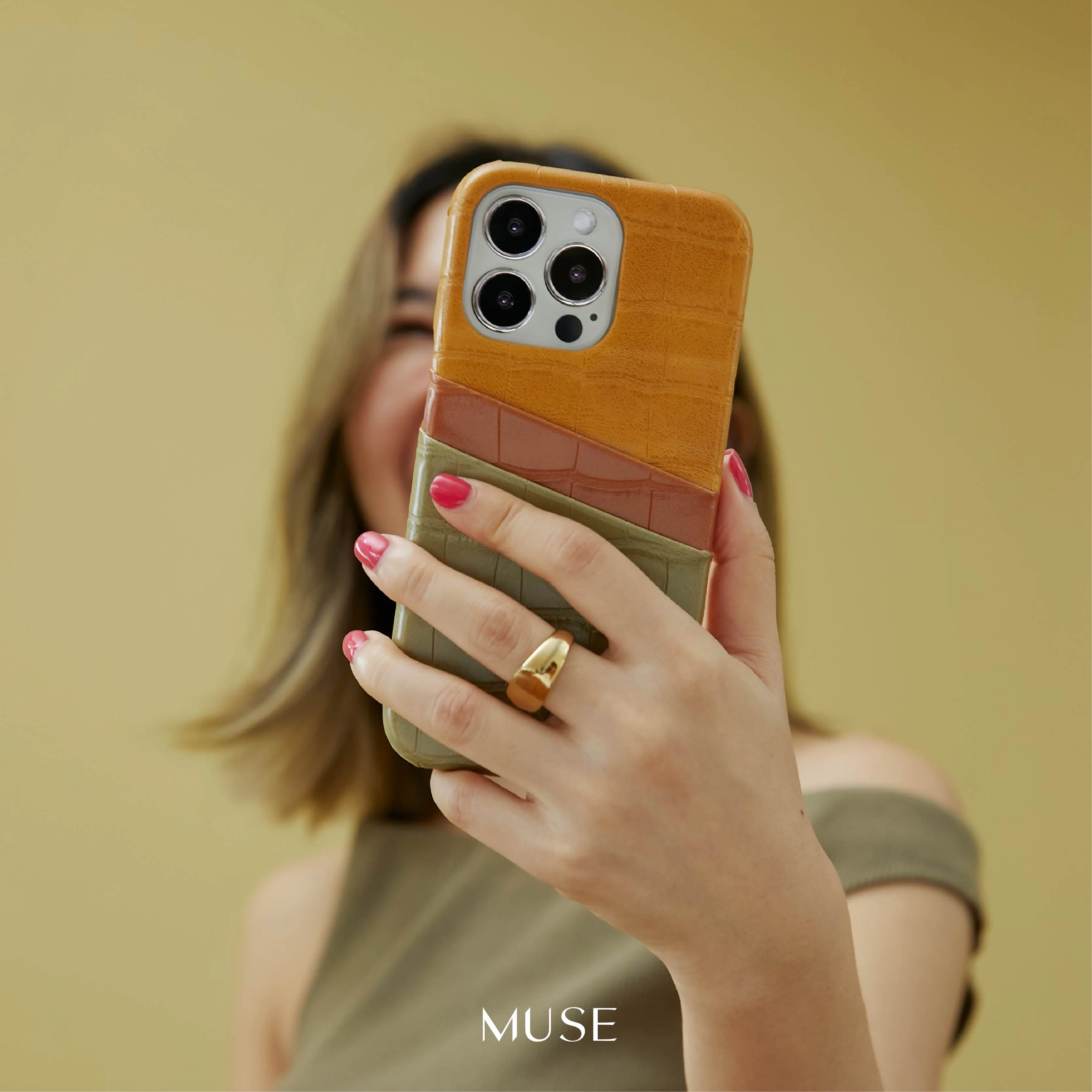 MUSE 3Tone Card Holder Phone Case EARTH TONE Autumn 13 | Thisshop