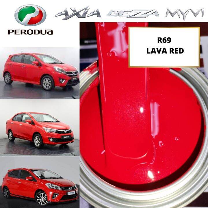 PERODUA ALZA AXIA VIVA BEZZA ARUZ MYVI - R69 LAVA RED - 2K Paint / Cat ...