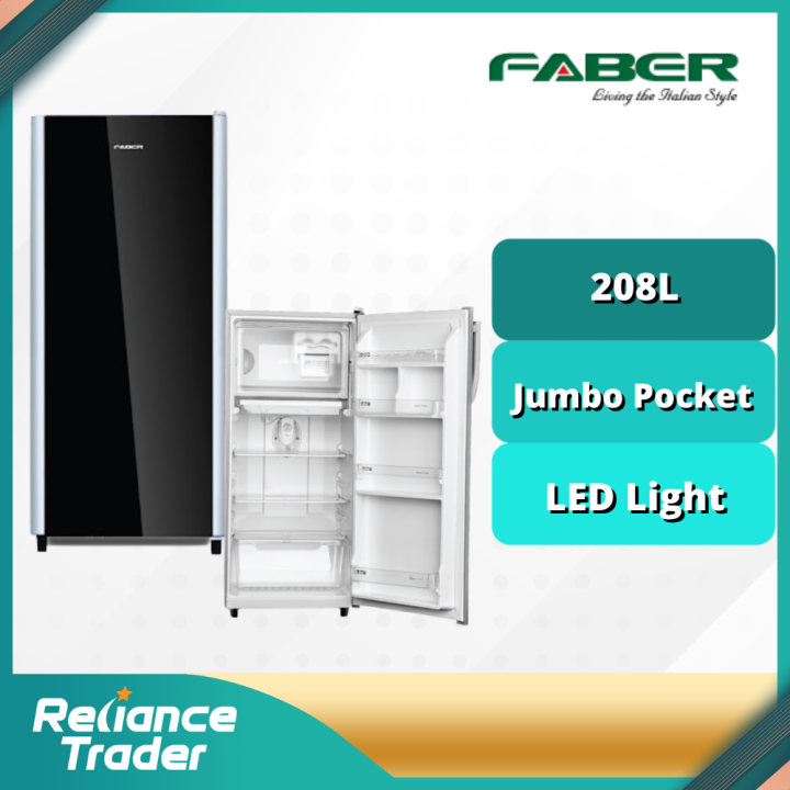 FABER 208L REFRIDGERATOR WITH GLASS DOOR FRIGOR 208 | Lazada