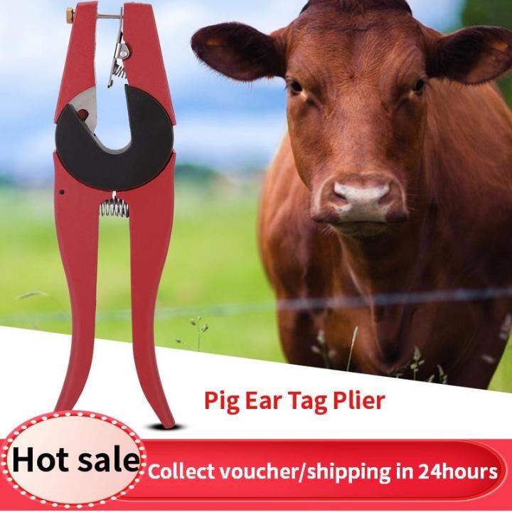 Mangouu Aluminum Alloy Pig Cow Cattle Poultry Ear Tag Plier Applicator ...