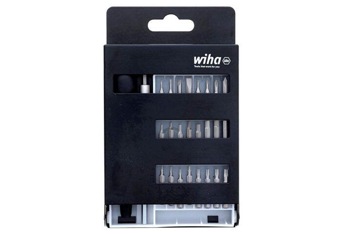 Wiha 75992 System 4 Precision Interchangeable Bit Set, Torx, Slotted ...