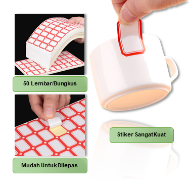 Stiker Label Kosong Untuk Nama Harga Barang Makanan Sticker Kertas ...