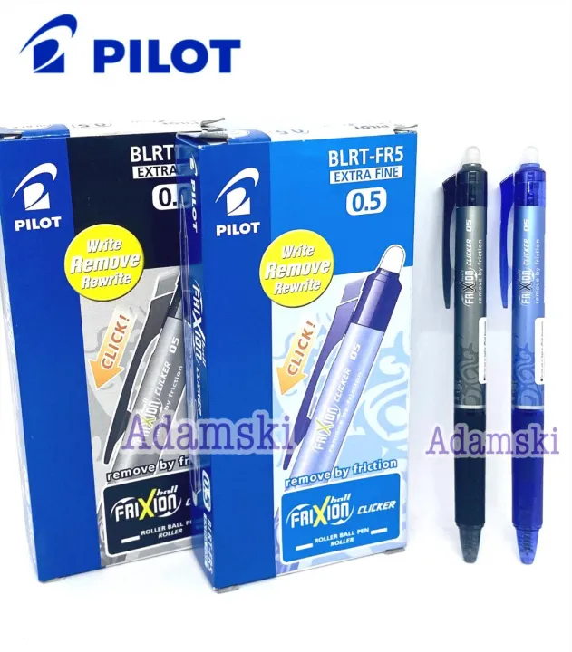 PILOT BLRT-FR5 FRIXION CLICKER RETRACTABLE ERASABLE GEL ROLLERBALL ...