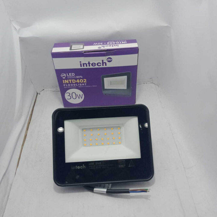 INTECH Lampu Sorot / Flood Light 30 Watt (Kuning) | Lazada Indonesia
