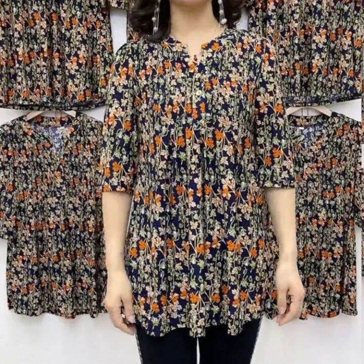 JIKIK blouse for women plus size [200 jin plus size] belly cover top ...