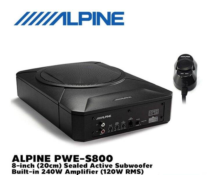ALPINE PWE-S800 ซับบ็อก ซับเบส Peak power 240W underseat subwoofer ...