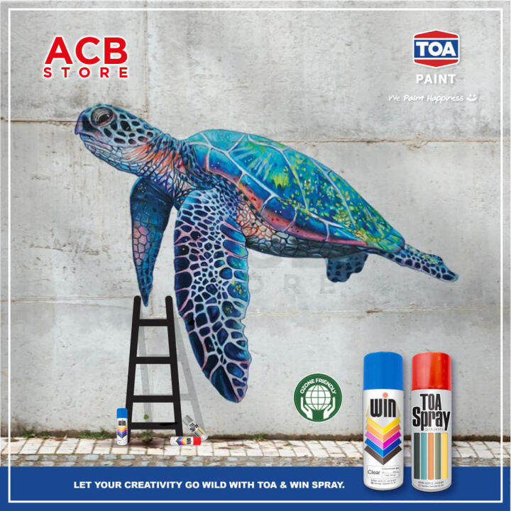 TOA Acrylic Lacquer Spray For All Purposes 400cc | Pallets Maker Spray ...