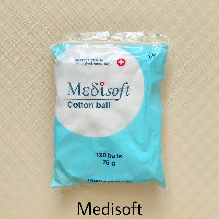 Medisoft cotton ball isi 120 pcs Kapas bola bayi | Lazada Indonesia