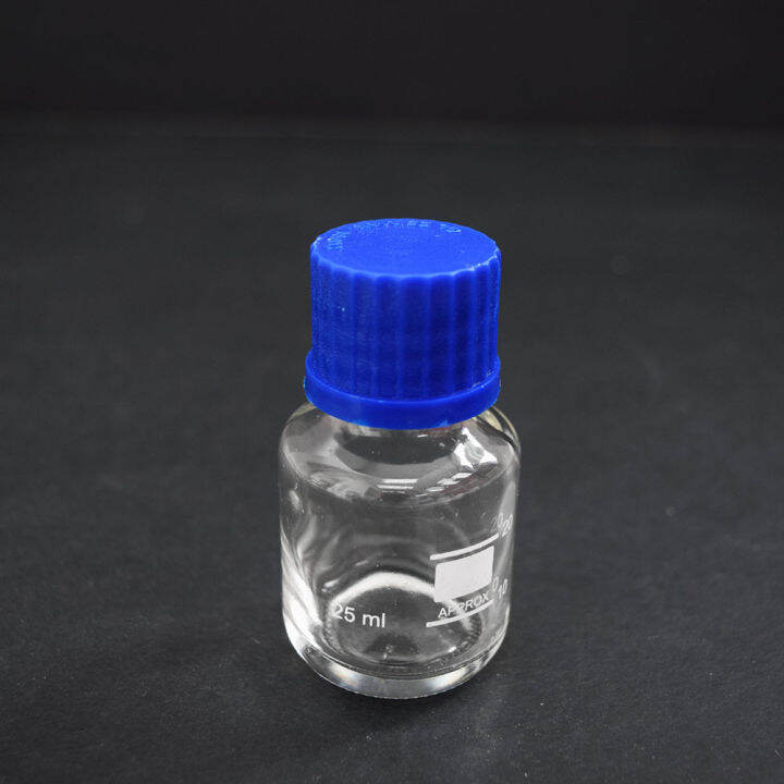 [Ready Stock] NICE® Lab Bottle Clear Screw Cap Blue 25 ml | Lazada