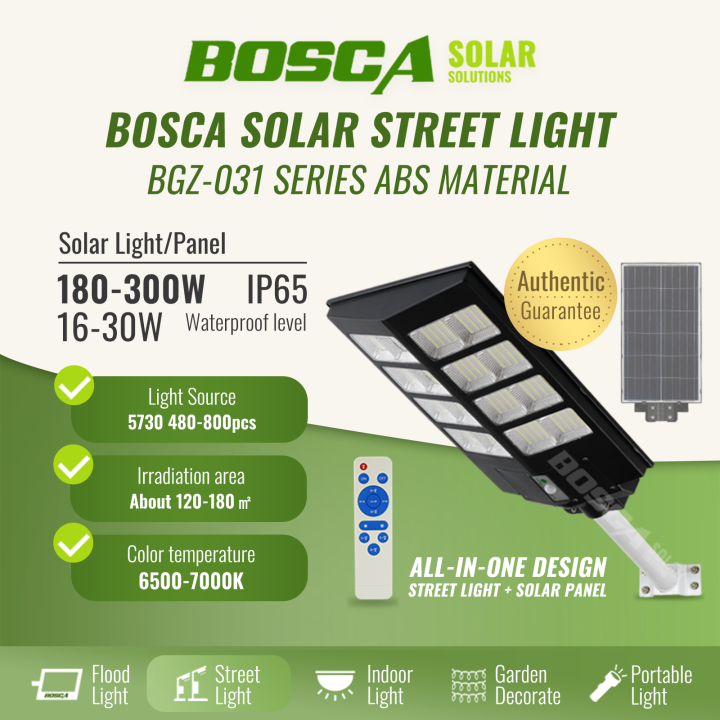 BOSCA Sector LED Solar Street Light BGZ-031 180W 240W 300W IP65 3 YEARS ...