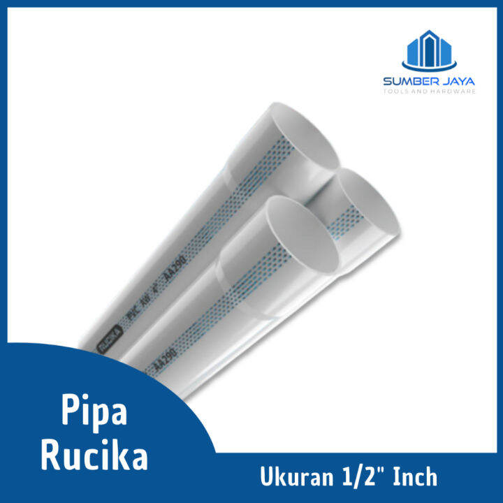 Pipa PVC Rucika Aw 1/2" Inch | Lazada Indonesia
