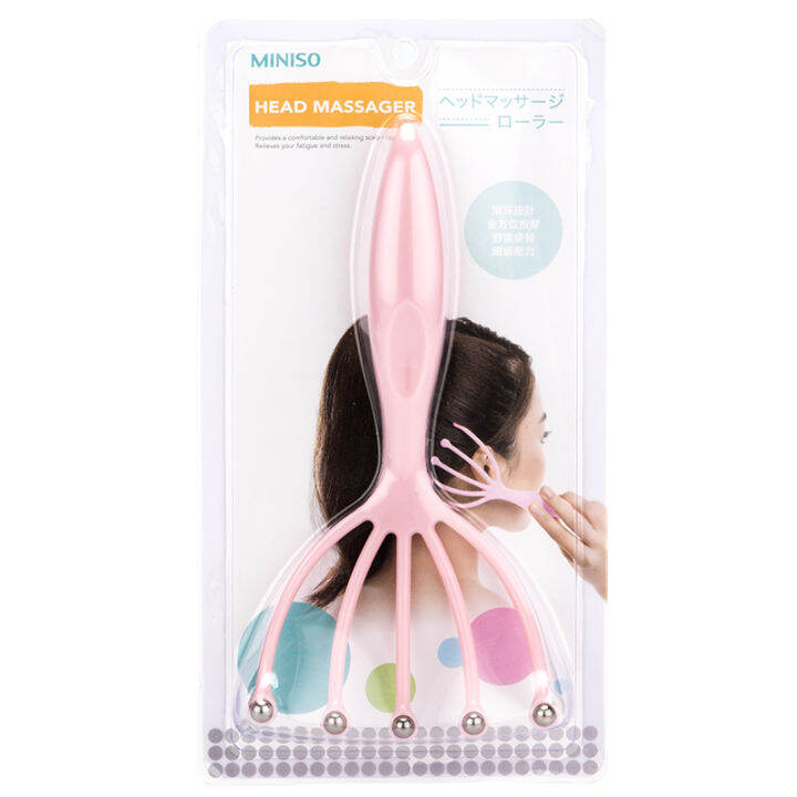 MINISO name excellence ball five-claw head massager (pink, green and ...