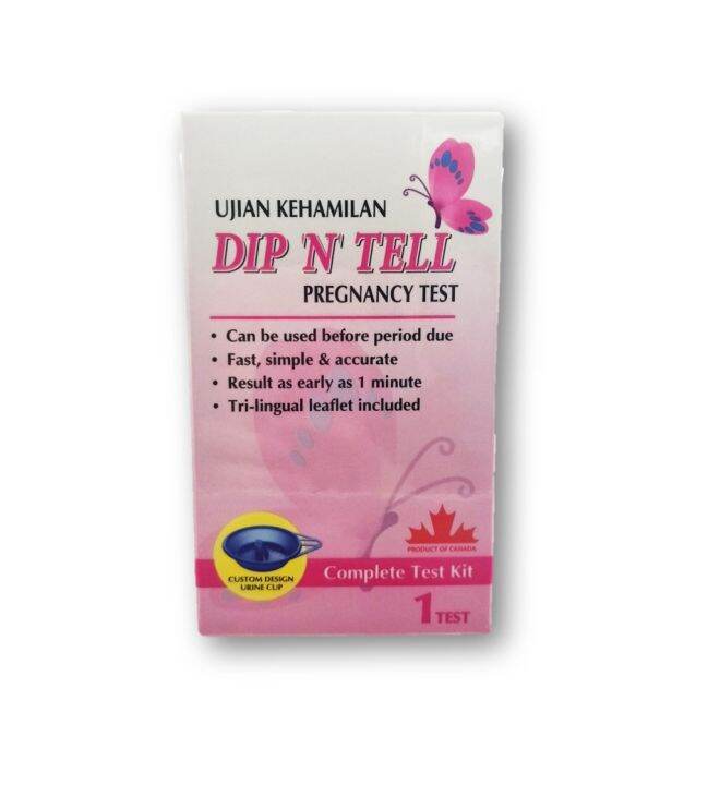 DIP 'N' TELL PREGNANCY TEST KIT 1's | Lazada