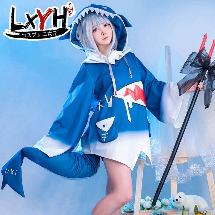 [LXYH- COSER KING] Hololive Gawr Gura Vtuber Cosplay Costume Cartoon ...