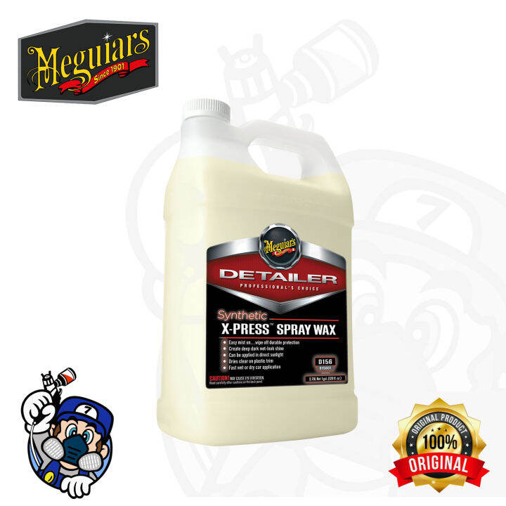 MEGUIAR'S Synthetic X-Press Spray Wax D15601(1gallon) | Lazada