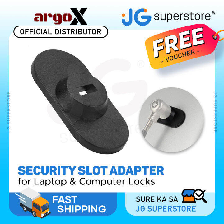 ArgoX Adhesive Mounting Security Lock Slot Adapter for Laptop & Computer Security Lock Cable ...