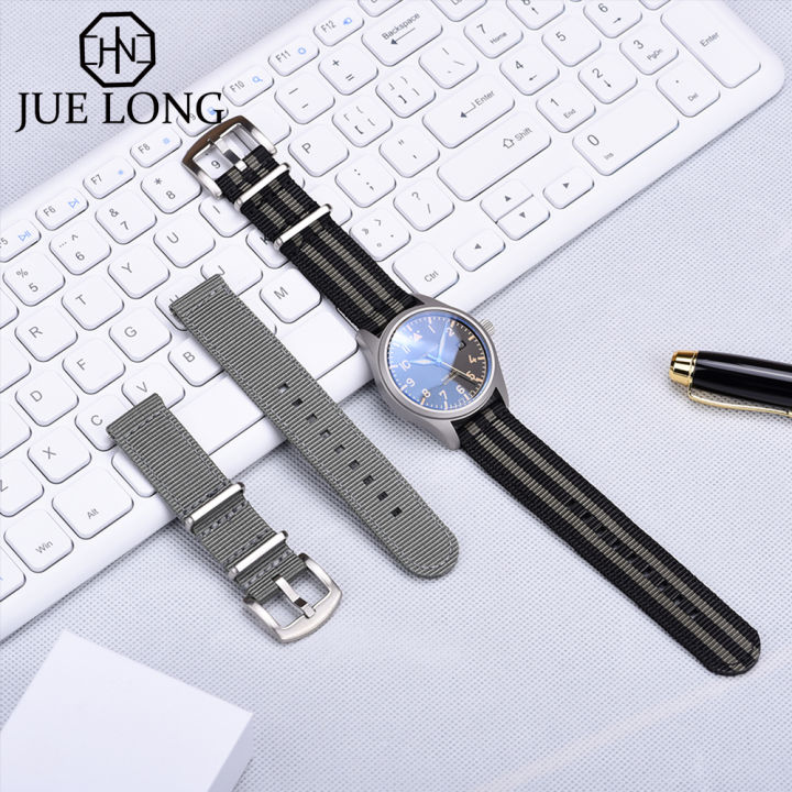 High Quality 2 Piece Nylon Watch Strap 20mm 22mm Quick Release ...