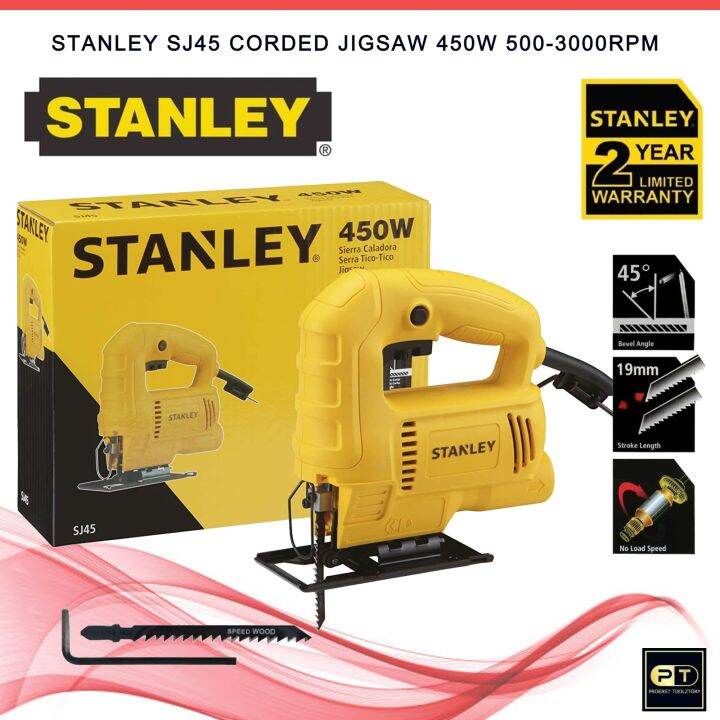 STANLEY SJ45 CORDED JIGSAW 450W 500-3000RPM | Lazada