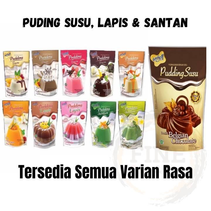 Nutrijell Pudding Lapis Susu Santan All Varian 130gr | Lazada Indonesia