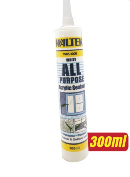🎉READY STOCK🎉 WALTEK All Purpose Acrylic White Sealant (300ml) | Lazada