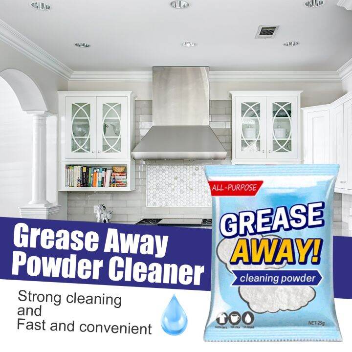 GreaseAway Powder Cleaner All Purpose Cleaning Powder Multi Purpose ...