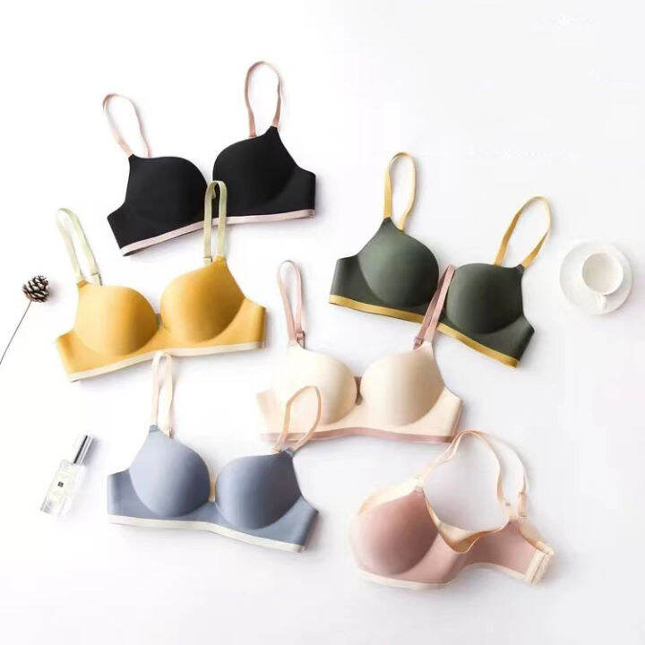 CAPIN Seamless Bra Cup 3/4 Women push up wireless bralette seamless No ...