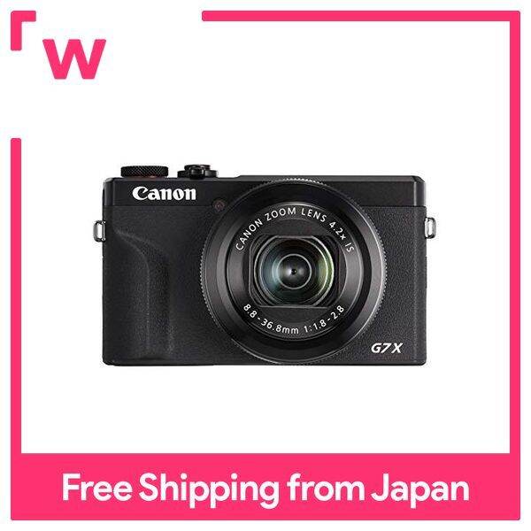 Canon Compact Digital Camera PowerShot G7 X Mark III Black 1.0 sensor/F1.8 lens/4.2x optical ...