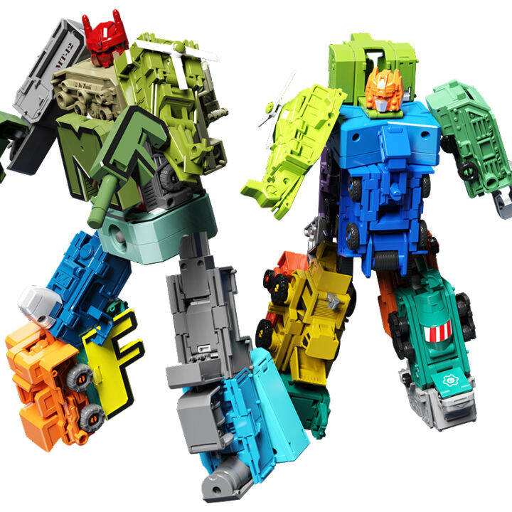 26 English alphabet deformation toys, digital transformers, combined ...