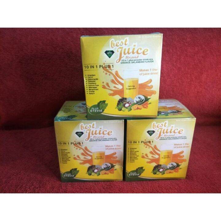 GEMS BEST JUICE 10 in 1 plus powder drink mix ORANGE DALANDAN FLAVOR ...