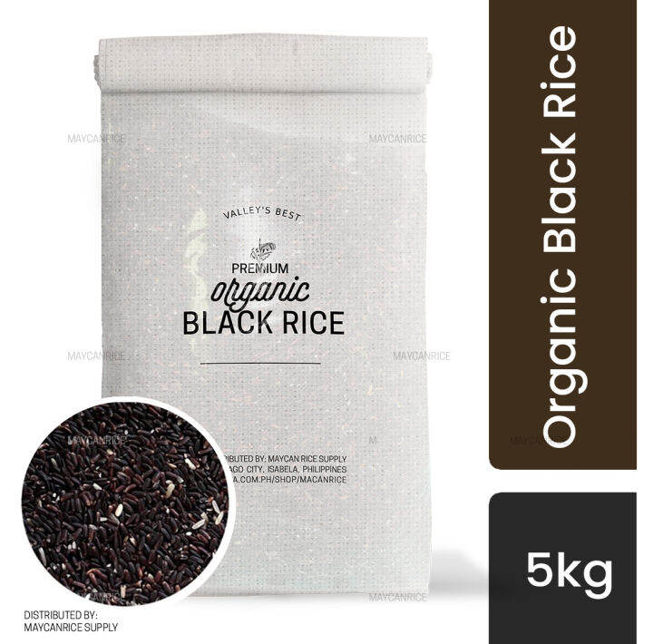 5kg Organic Black Rice (from Isabela) | Maycanrice | Lazada PH