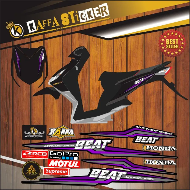 STICKER BEAT KARBU SIMPLE UNGU ELEGAND | Lazada Indonesia