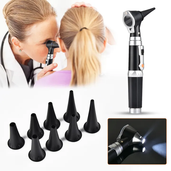 Medical Ear Care LED Portable Otoscope Magnifying Ear Canal Endoscope ...