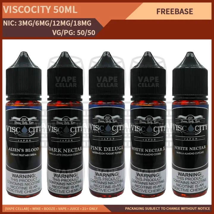 ☃ Viscocity Vapor 50ML (3MG 6MG) (White Nectar Dark Nectar Pink Deluge ...